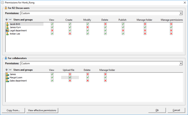 How to configure a Document Management Software security - R2 Docuo