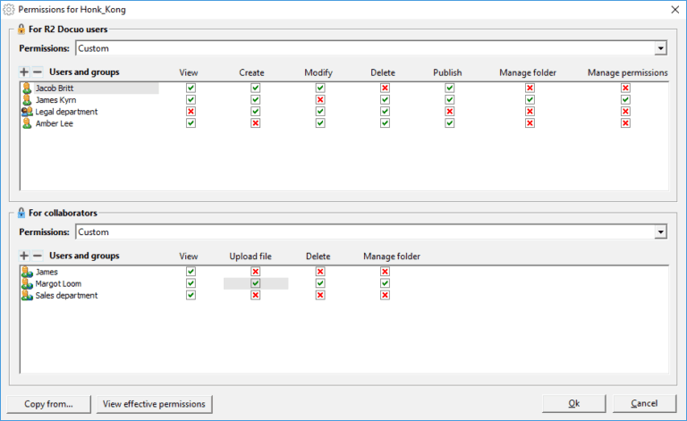 How to configure a Document Management Software security - R2 Docuo