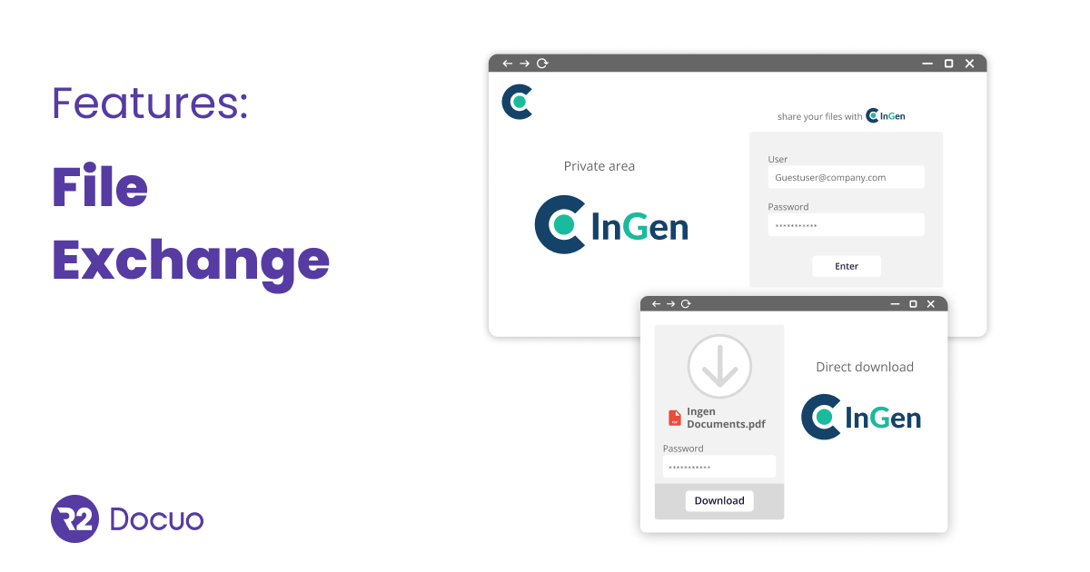 Secure File Exchange Software | R2 Docuo Secure File Exchange Software | R2 Docuo