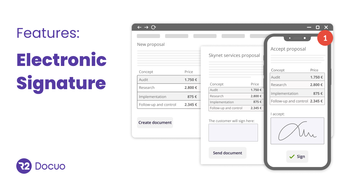 Electronic Signature Software - From mobile or using certificates