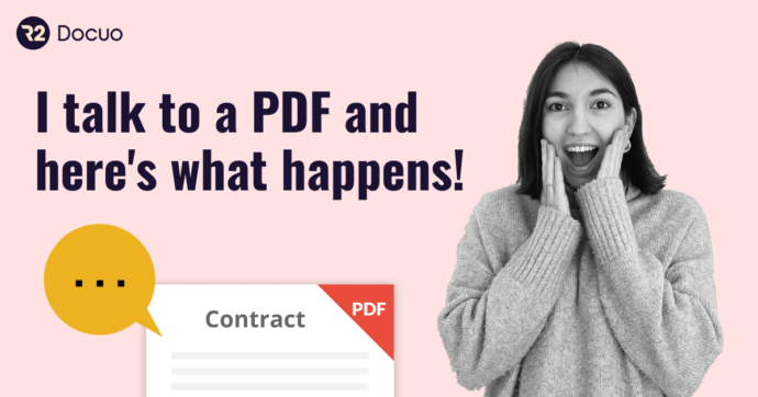 I talk to a PDF and here's what happens! - R2 Docuo